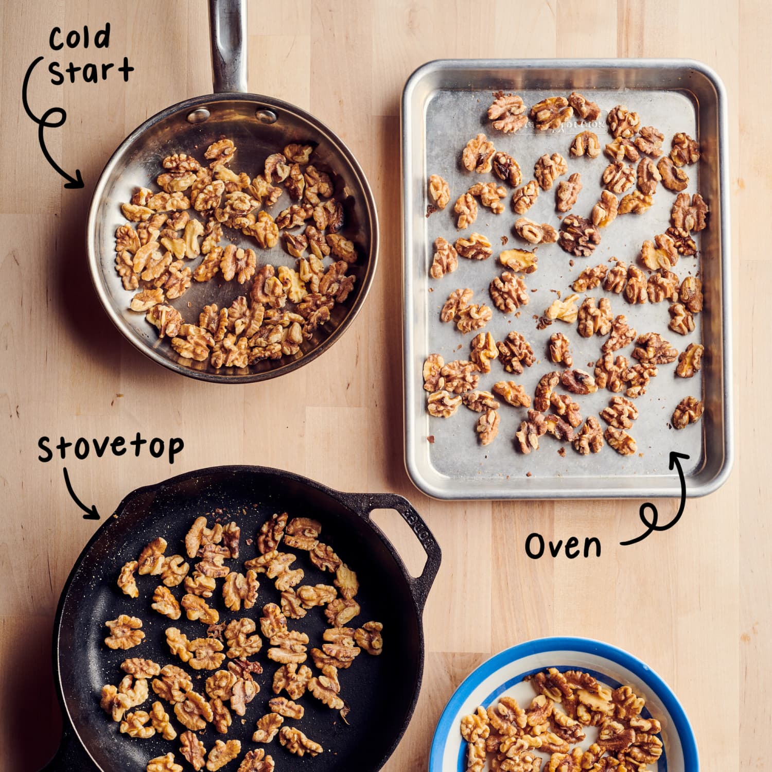 how to toast hazelnuts on the stove