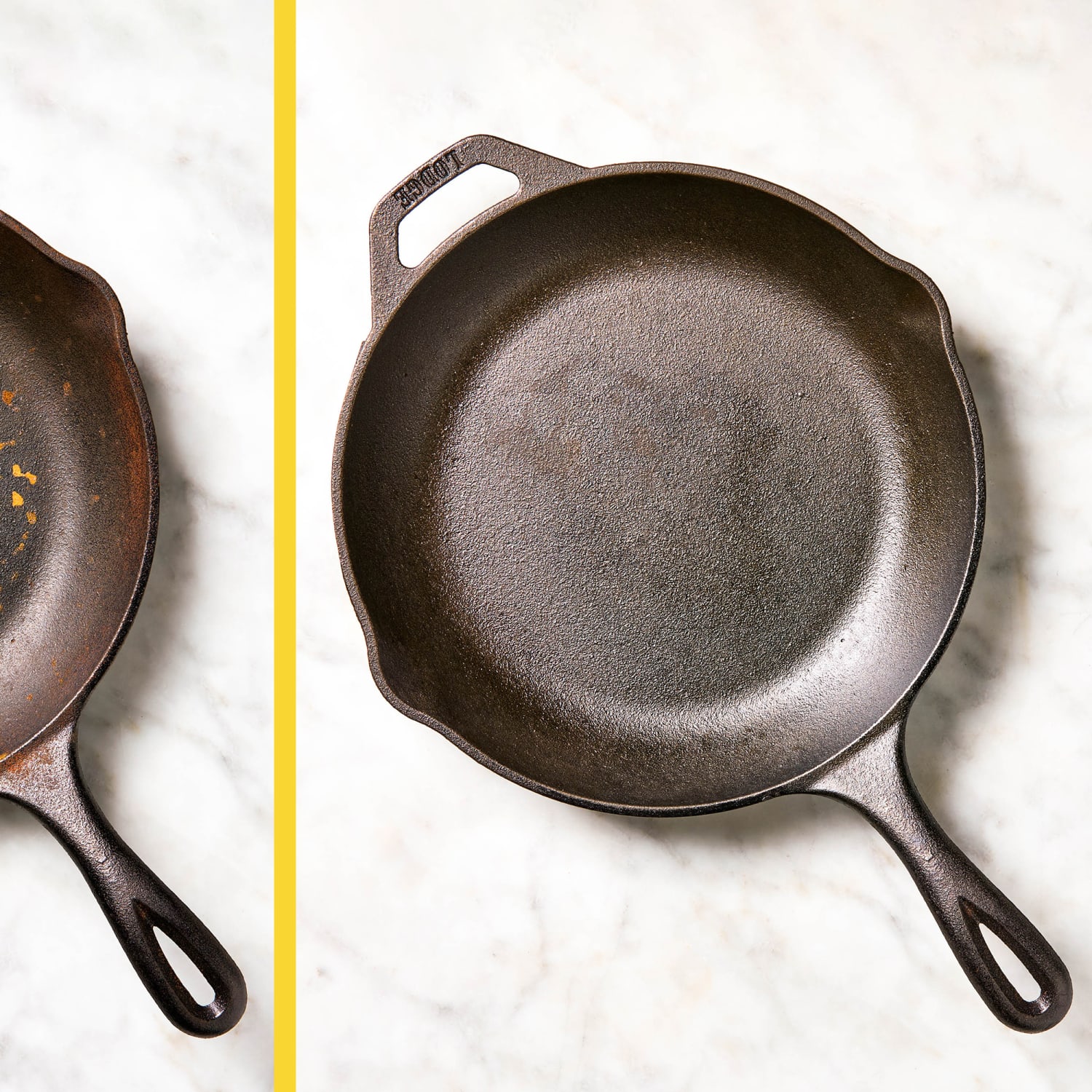 how to make a cast iron skillet black again