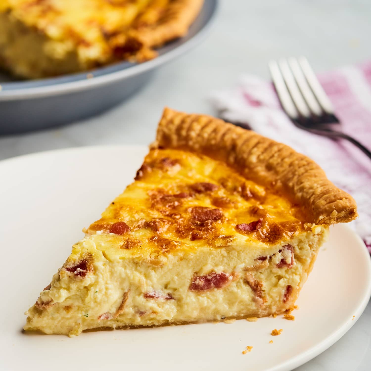 how to cook egg and bacon quiche