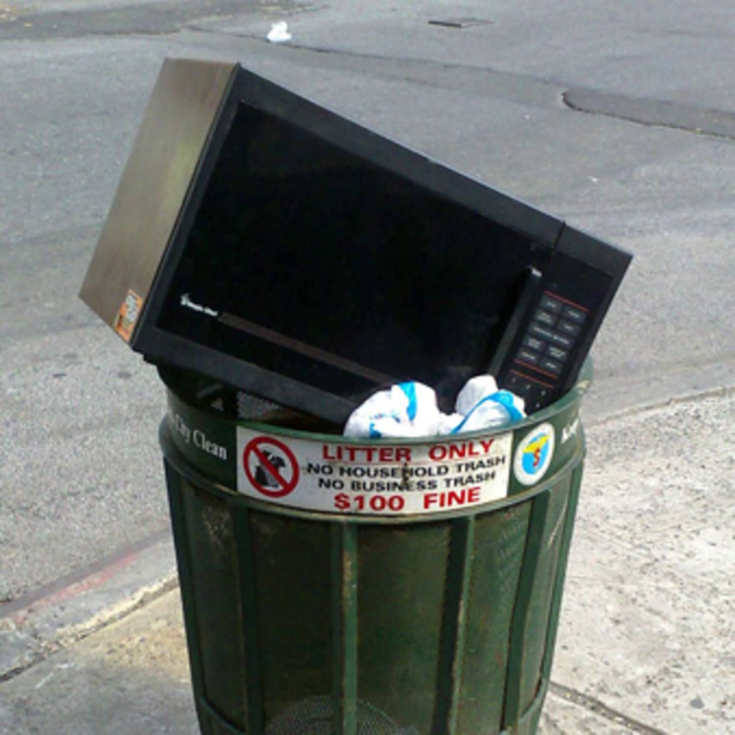 microwave exploding from metal