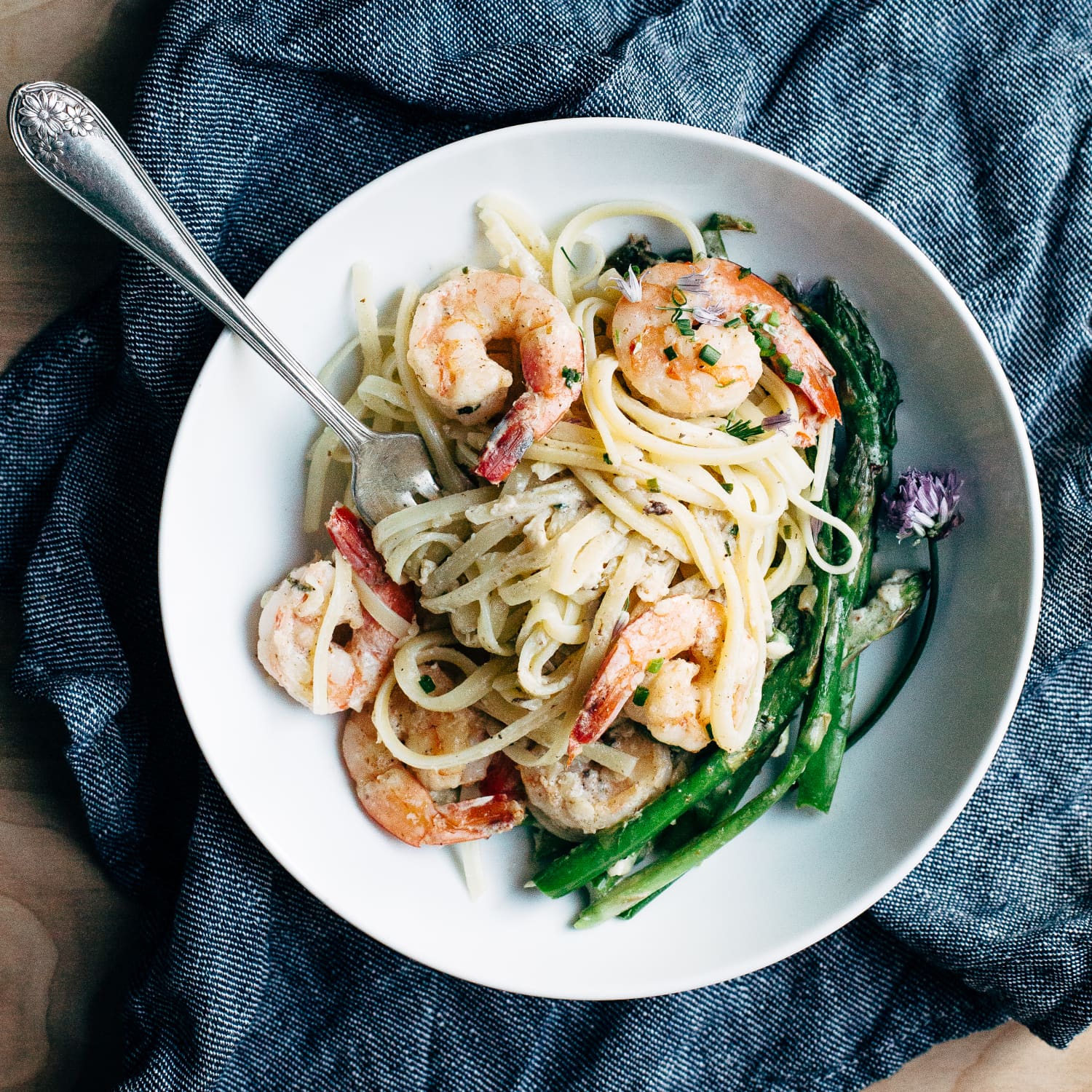 how to cook asparagus with shrimp