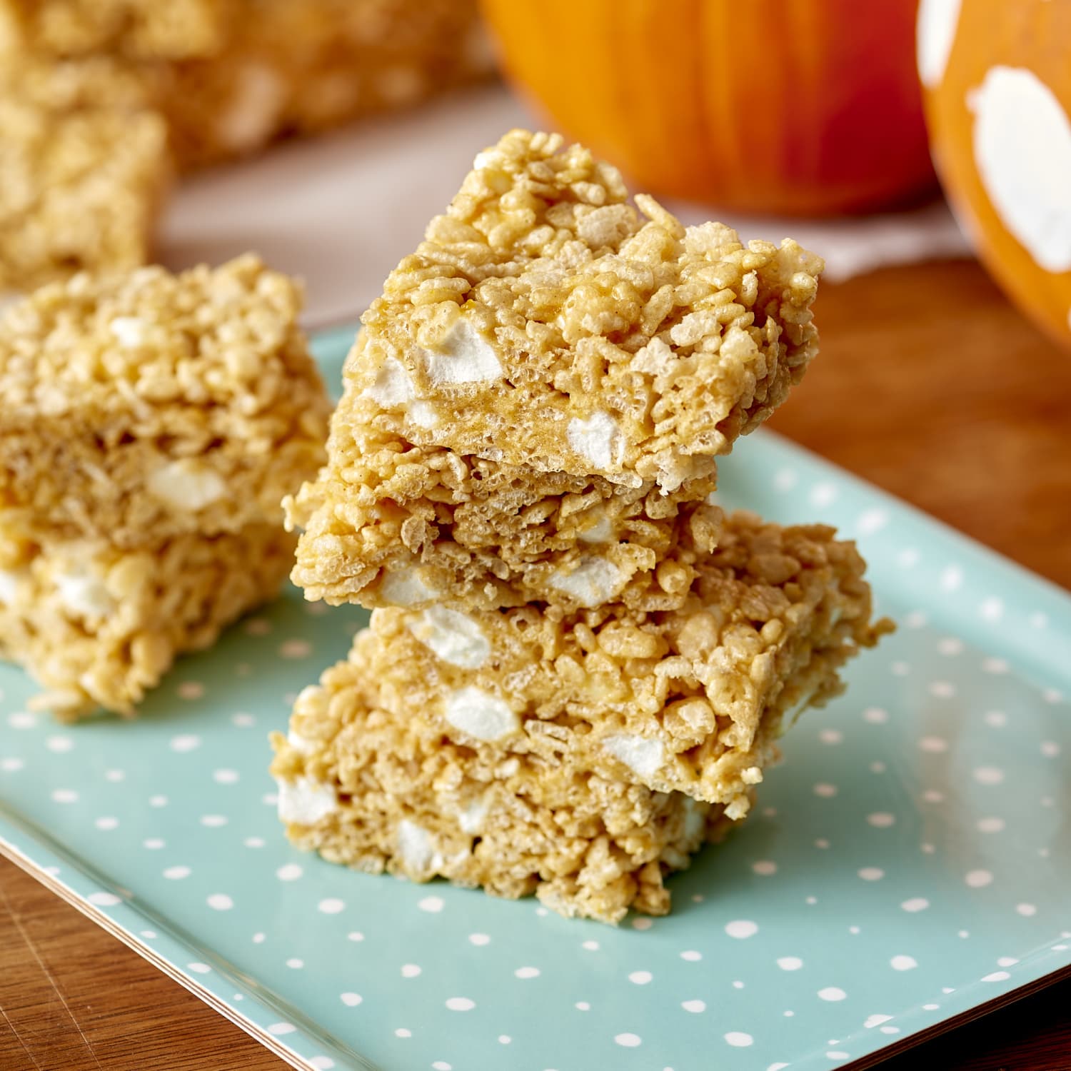 how to make pumpkin rice krispies