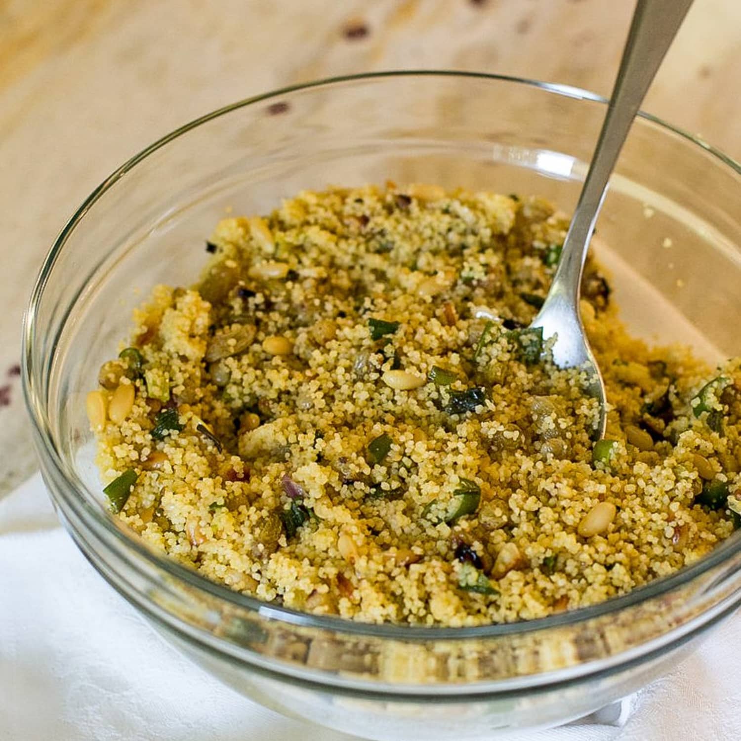 how to cook couscous with nuts