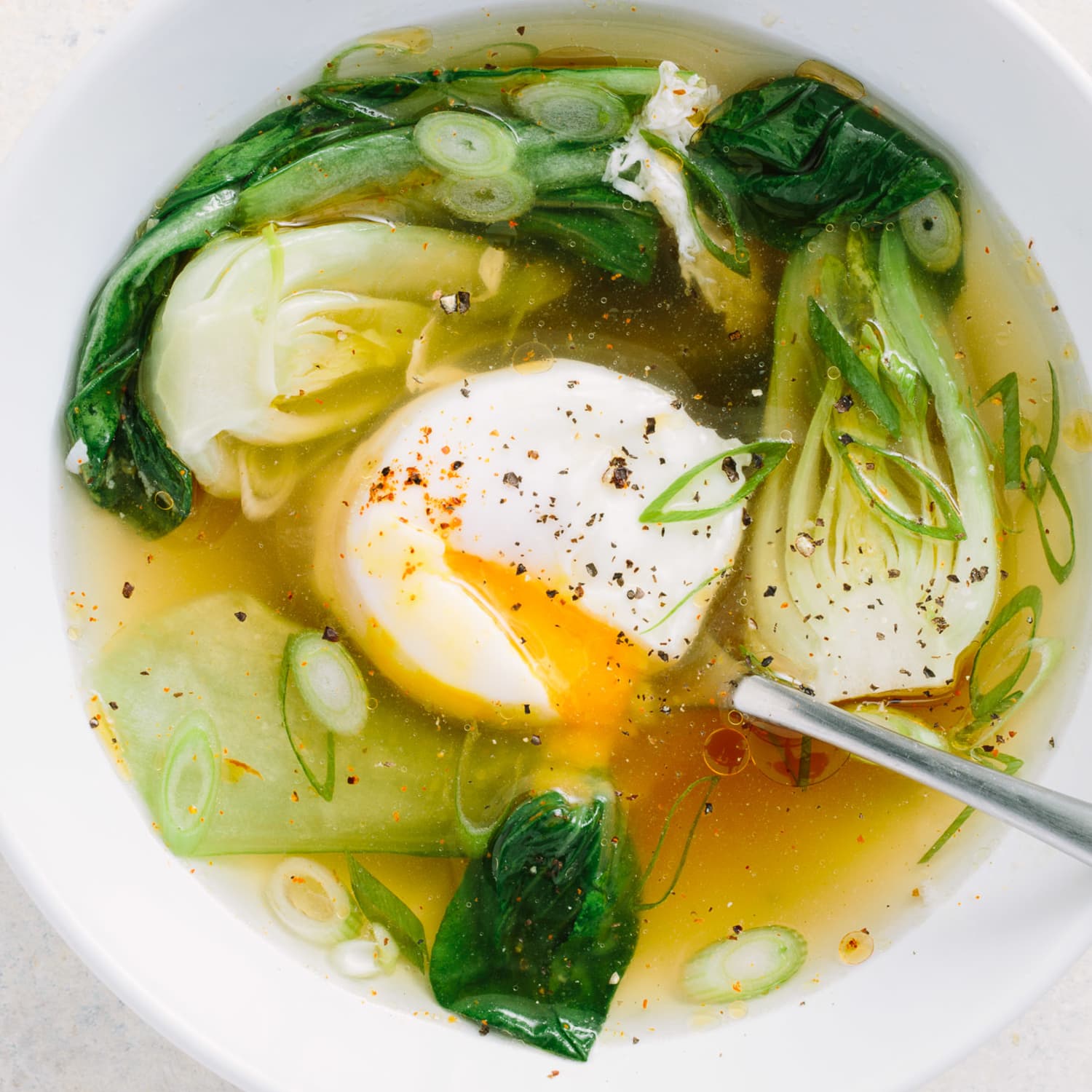 how to cook an egg in a soup