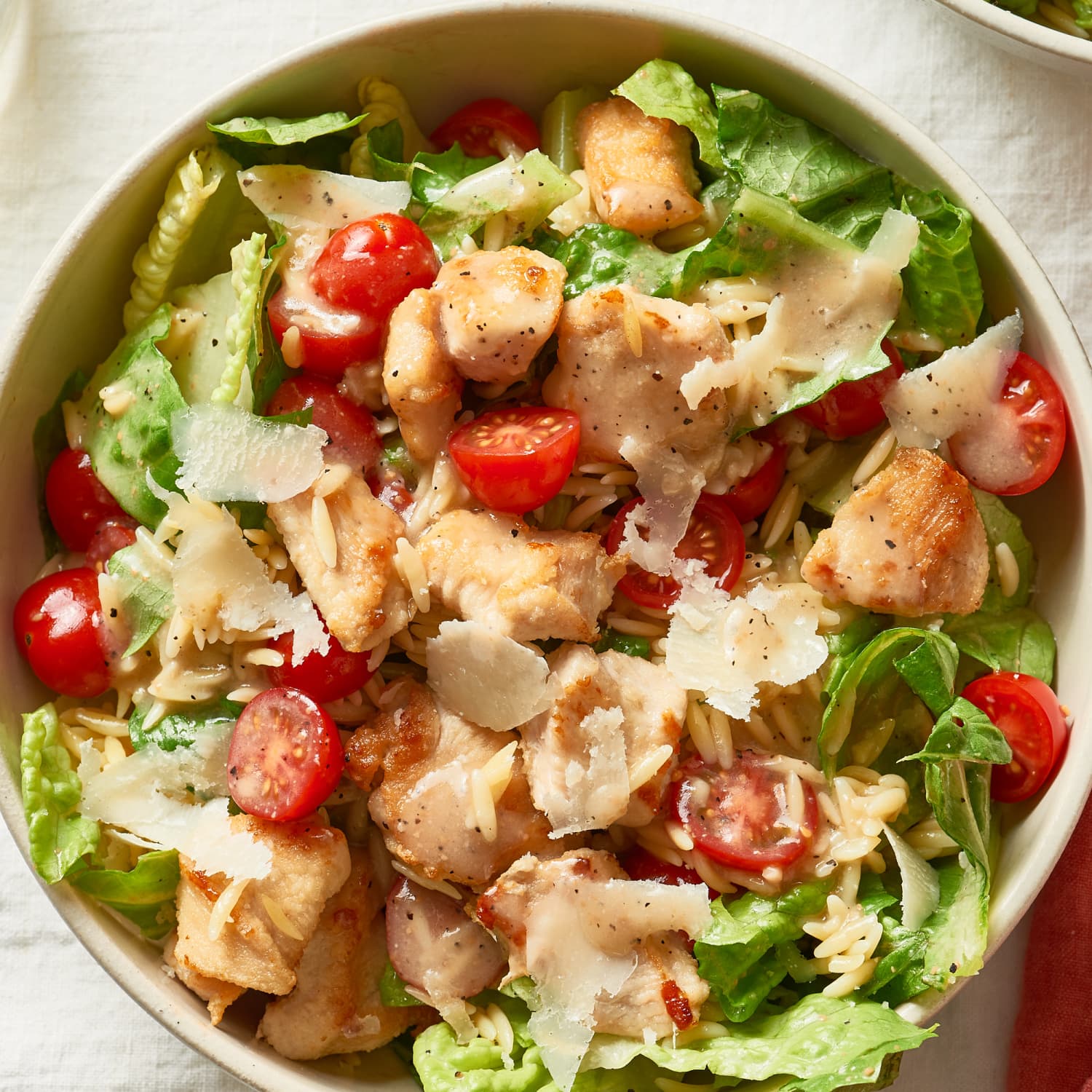 crispy chicken caesar salad
