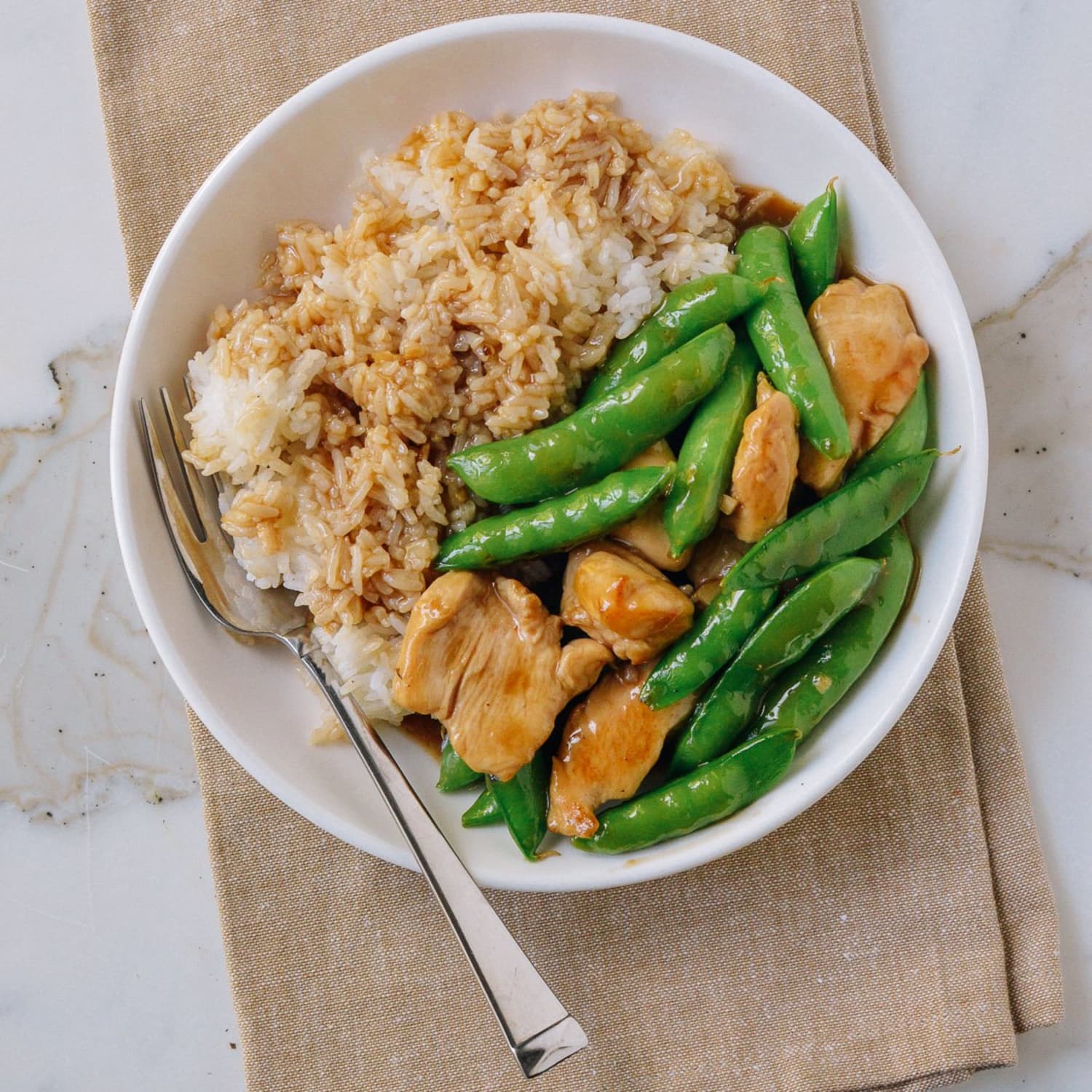 how to cook chicken peas