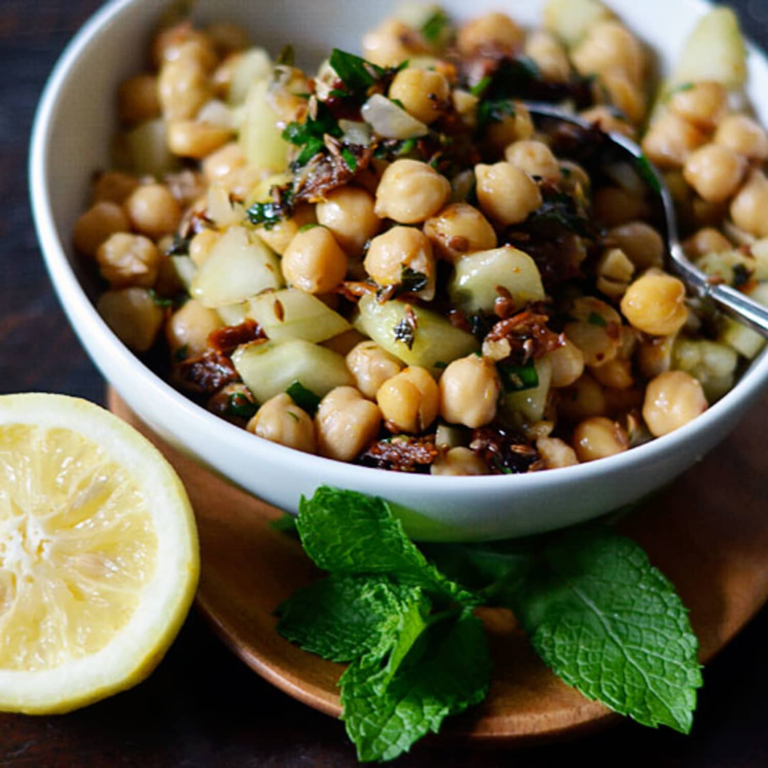 how to cook chickpeas salad