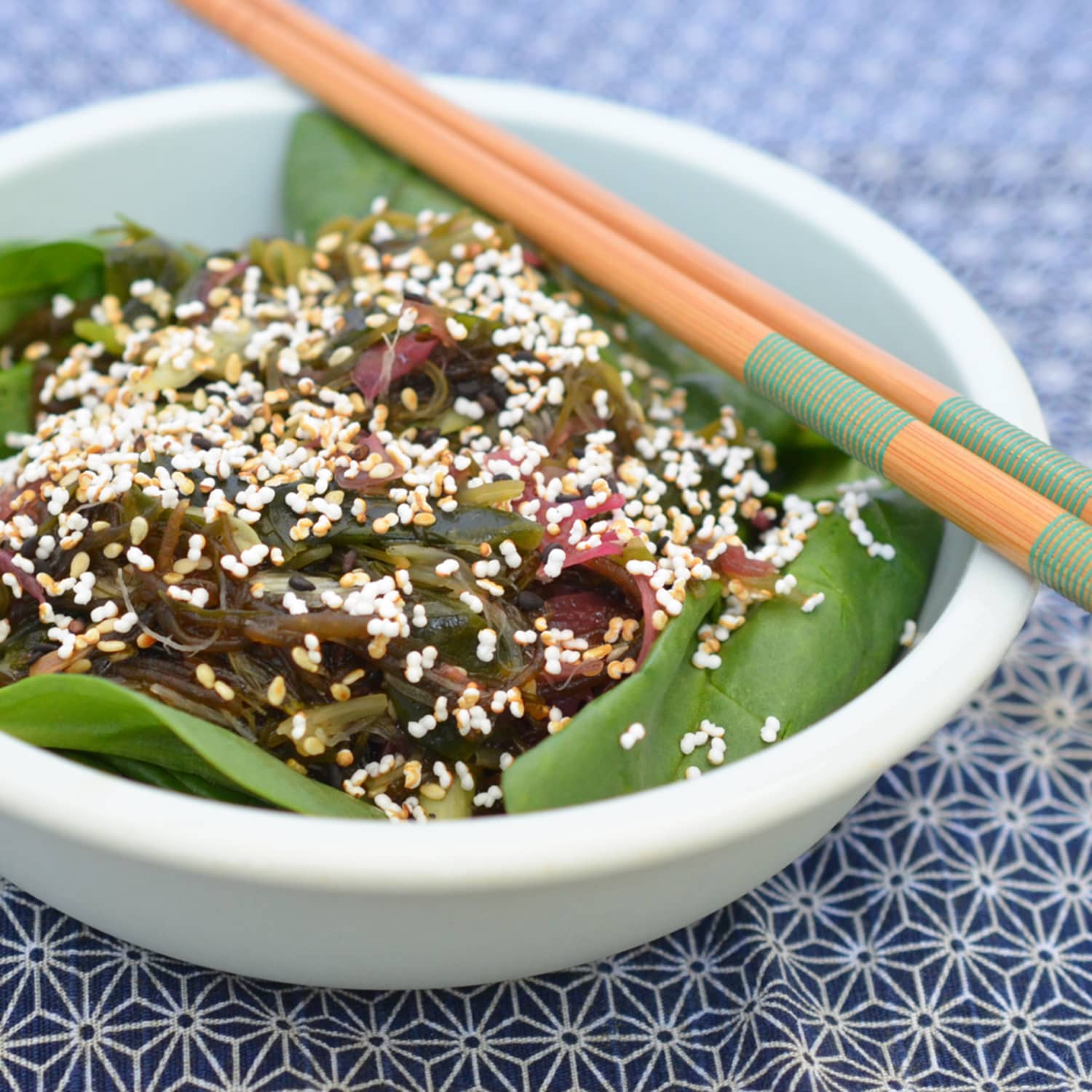 how to prepare dried seaweed for salad