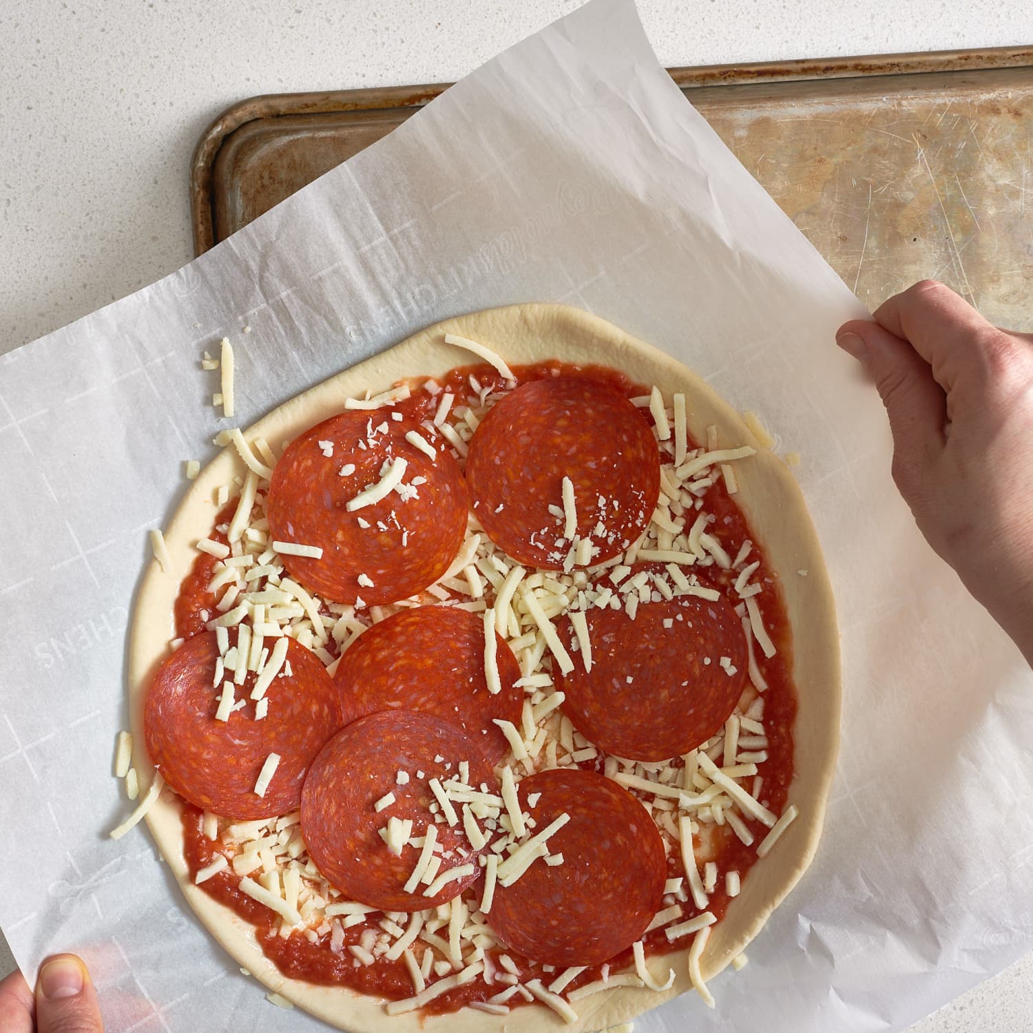 how to cook a pizza using a stone