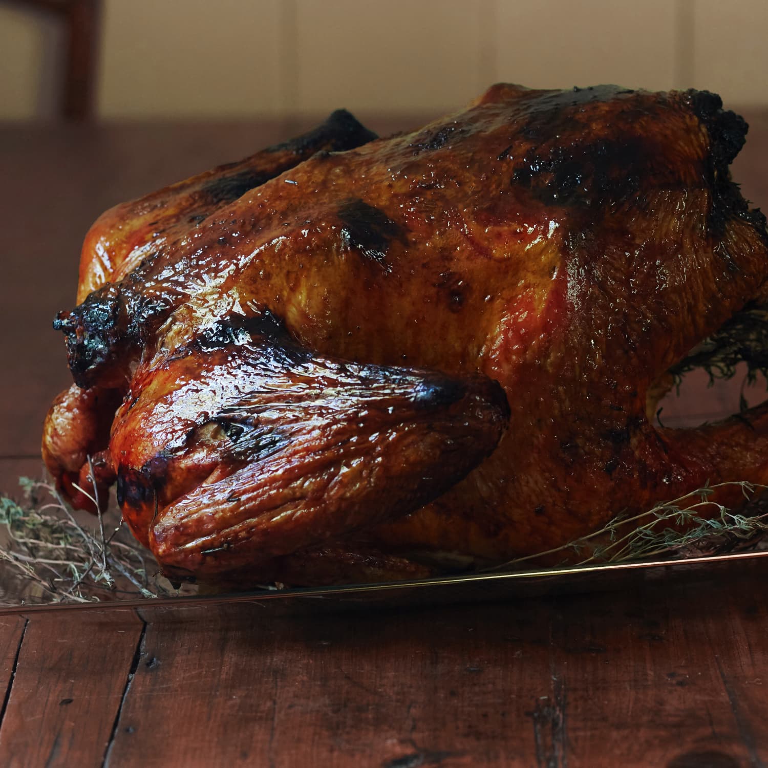 how to cook a turkey upside down in the oven