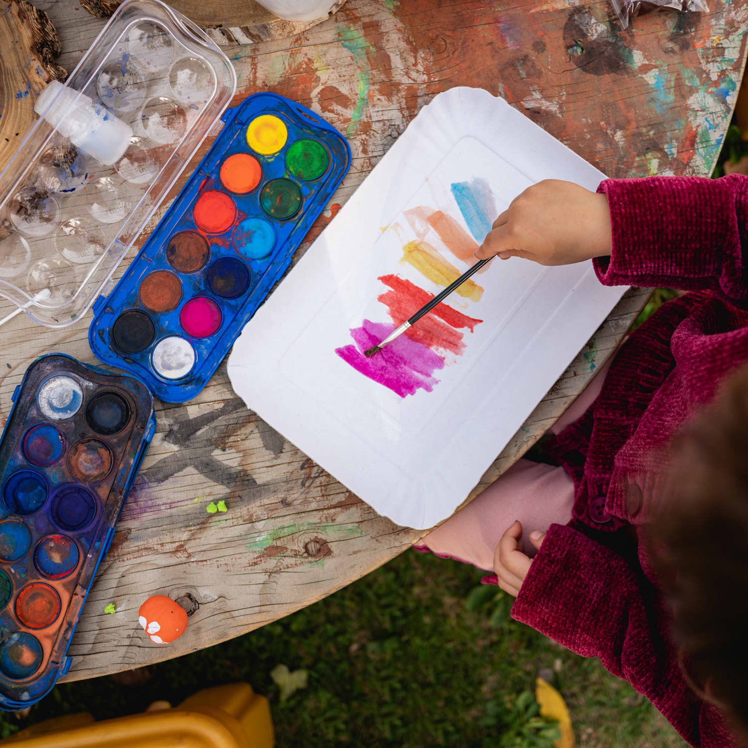 water paints for kids nearby