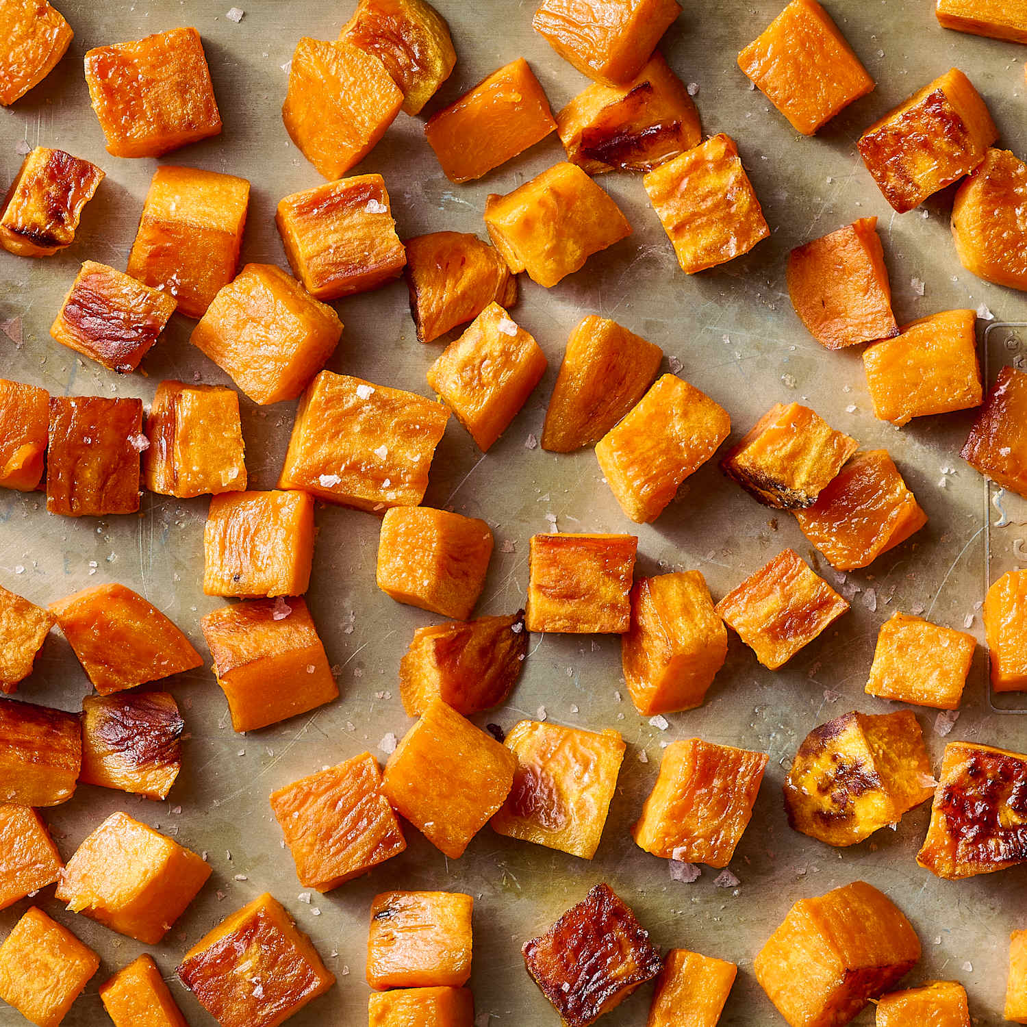 cubed potatoes roasted