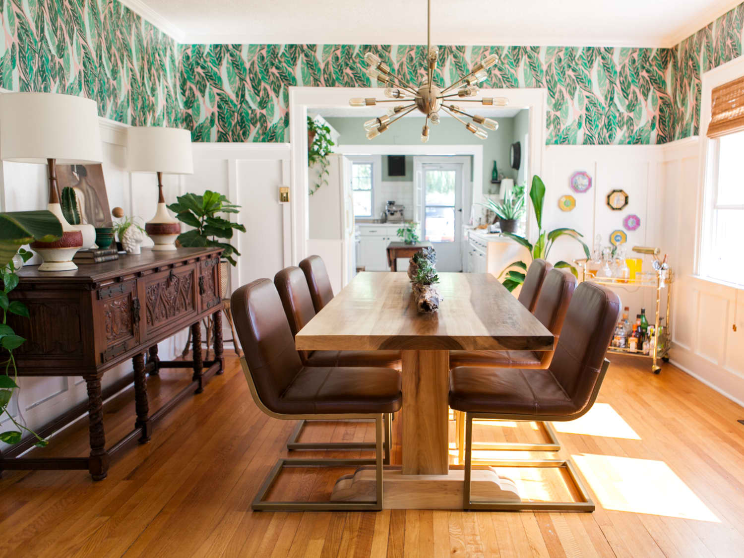 dining room wallpaper ceiling