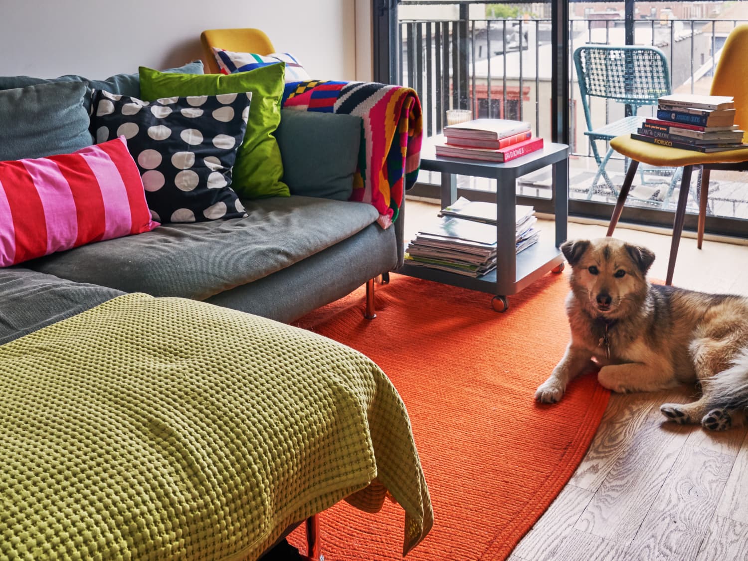 ikea orange sofa table