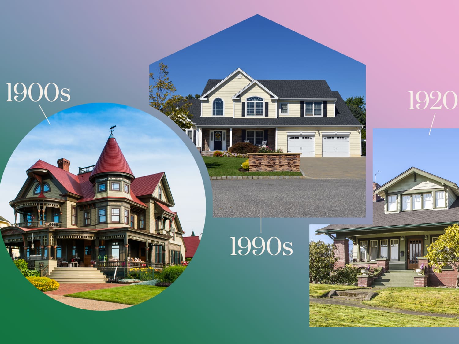 House Styles In 1990s Country Ranch House 2 Bedrms, 1 Baths 1178