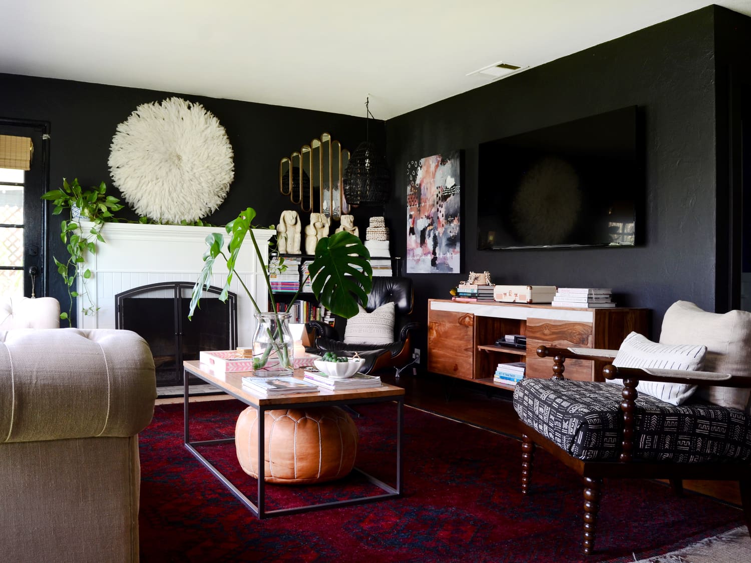decorating in black