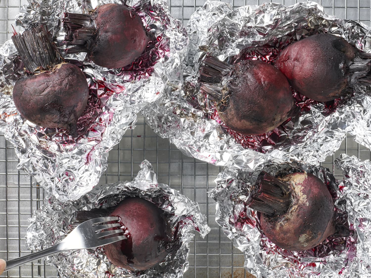 sliced beets roasted