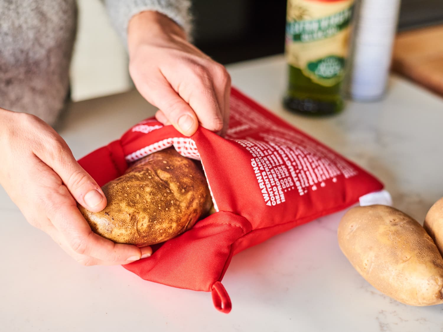 how to cook a potato in a potato bag