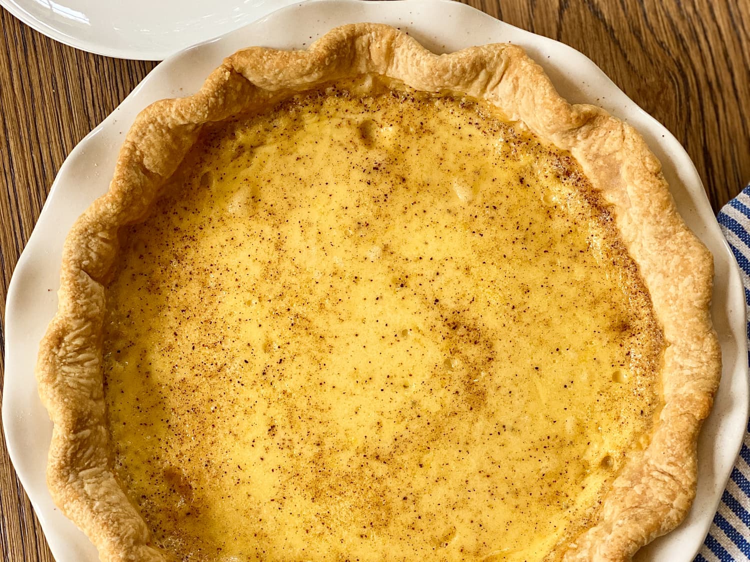 how to make an egg custard pie