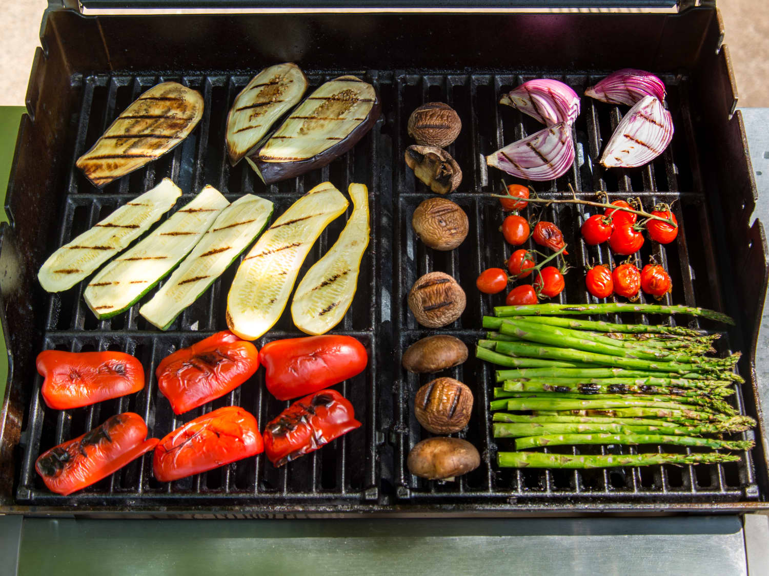 grilling vegetables