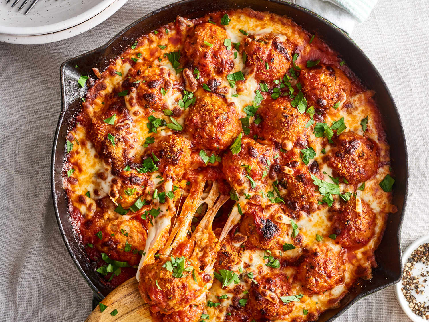 how to cook meatballs on skillet