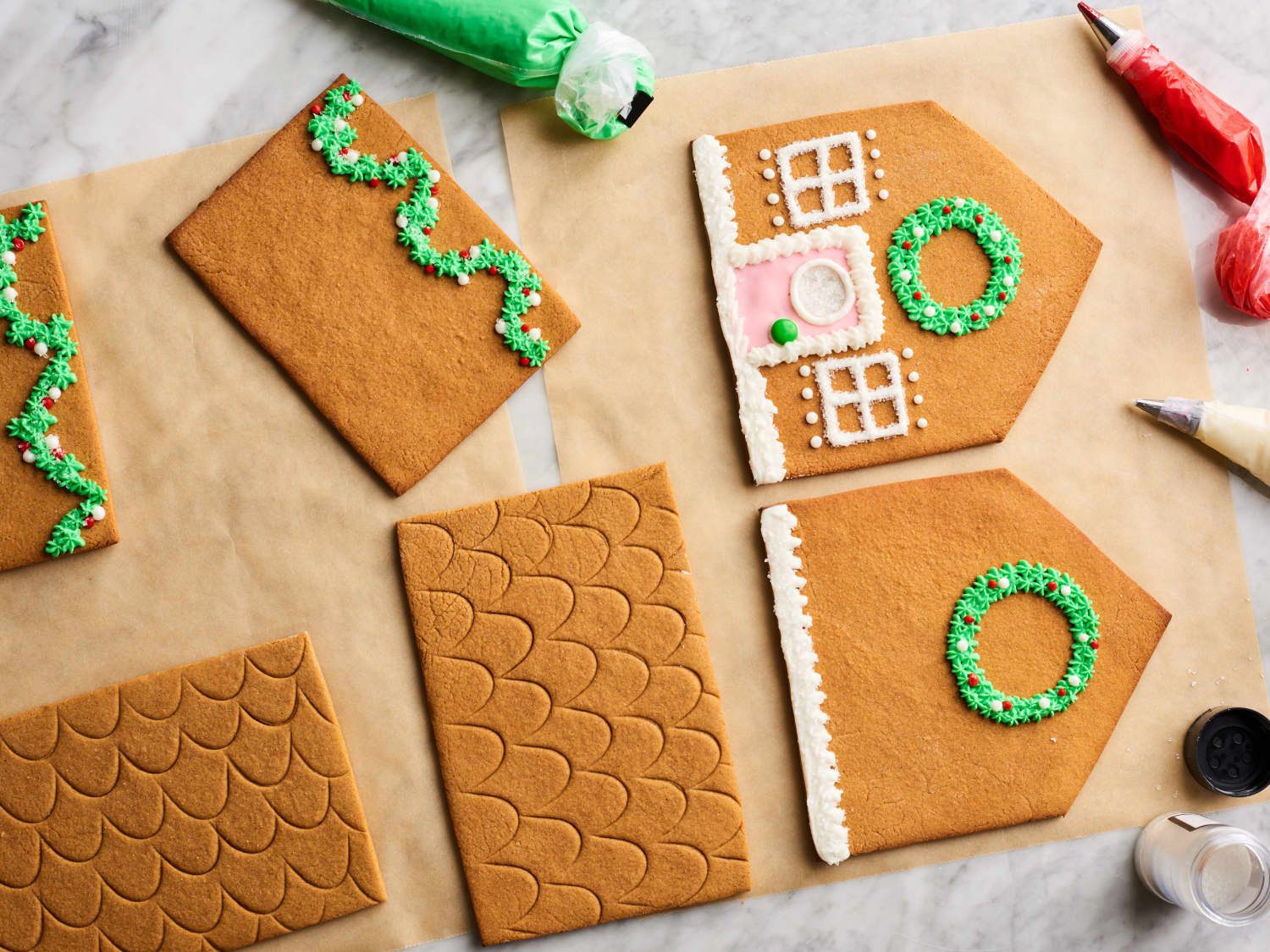 gingerbread house set