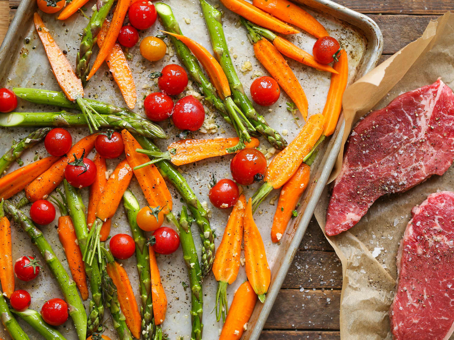 how to cook steak vegetables