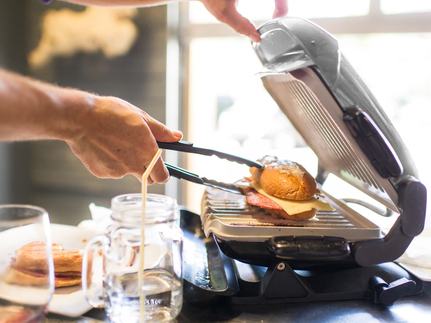 how to cook pancakes on a george foreman grill