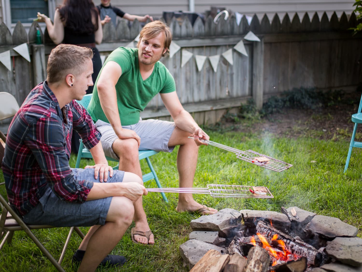campfire with talking