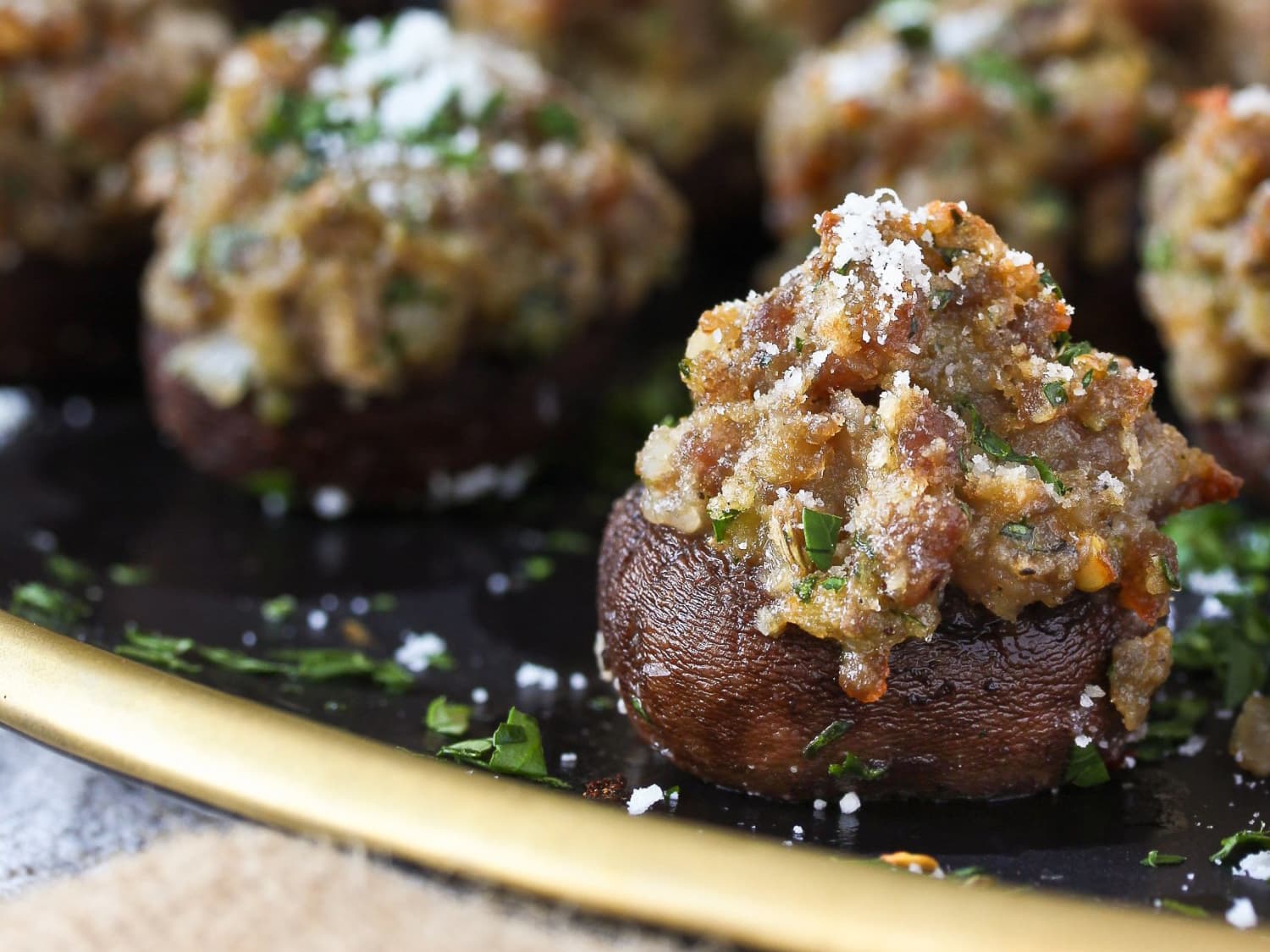 how to cook stuffed mushrooms that are frozen