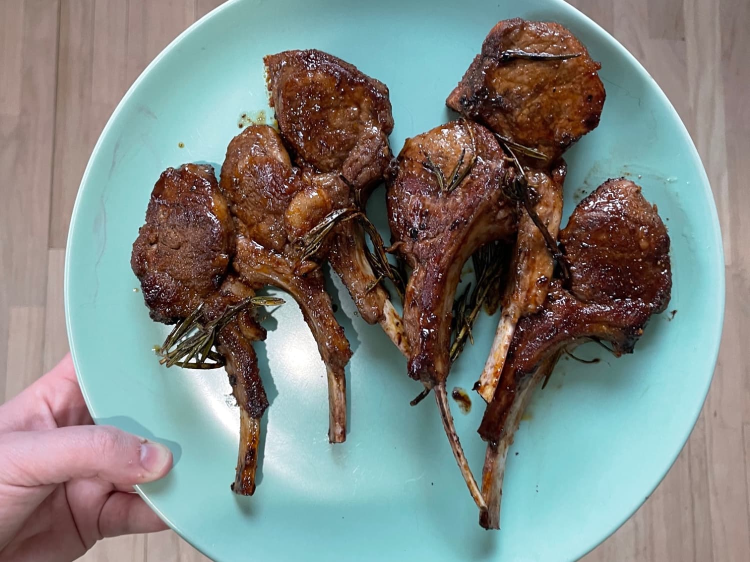 Lemon Rosemary Lamb Chops With Honeybalsamic Dipping Mustard Balsamic