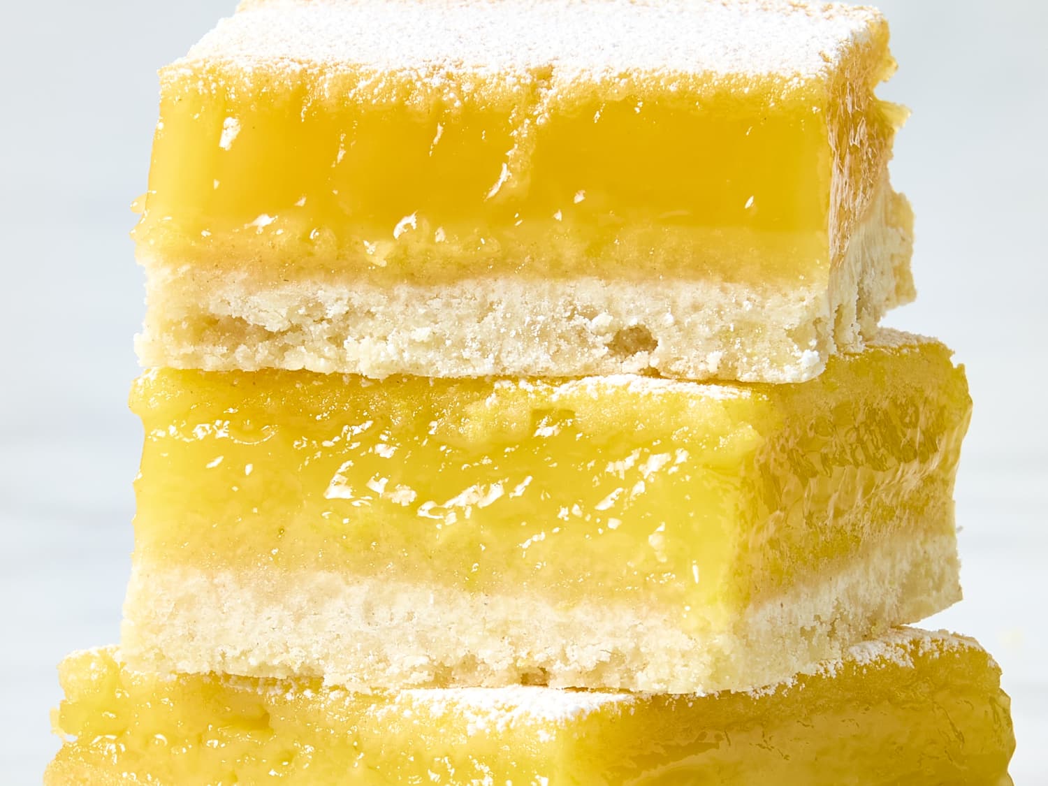Lemon Bars On A Tray