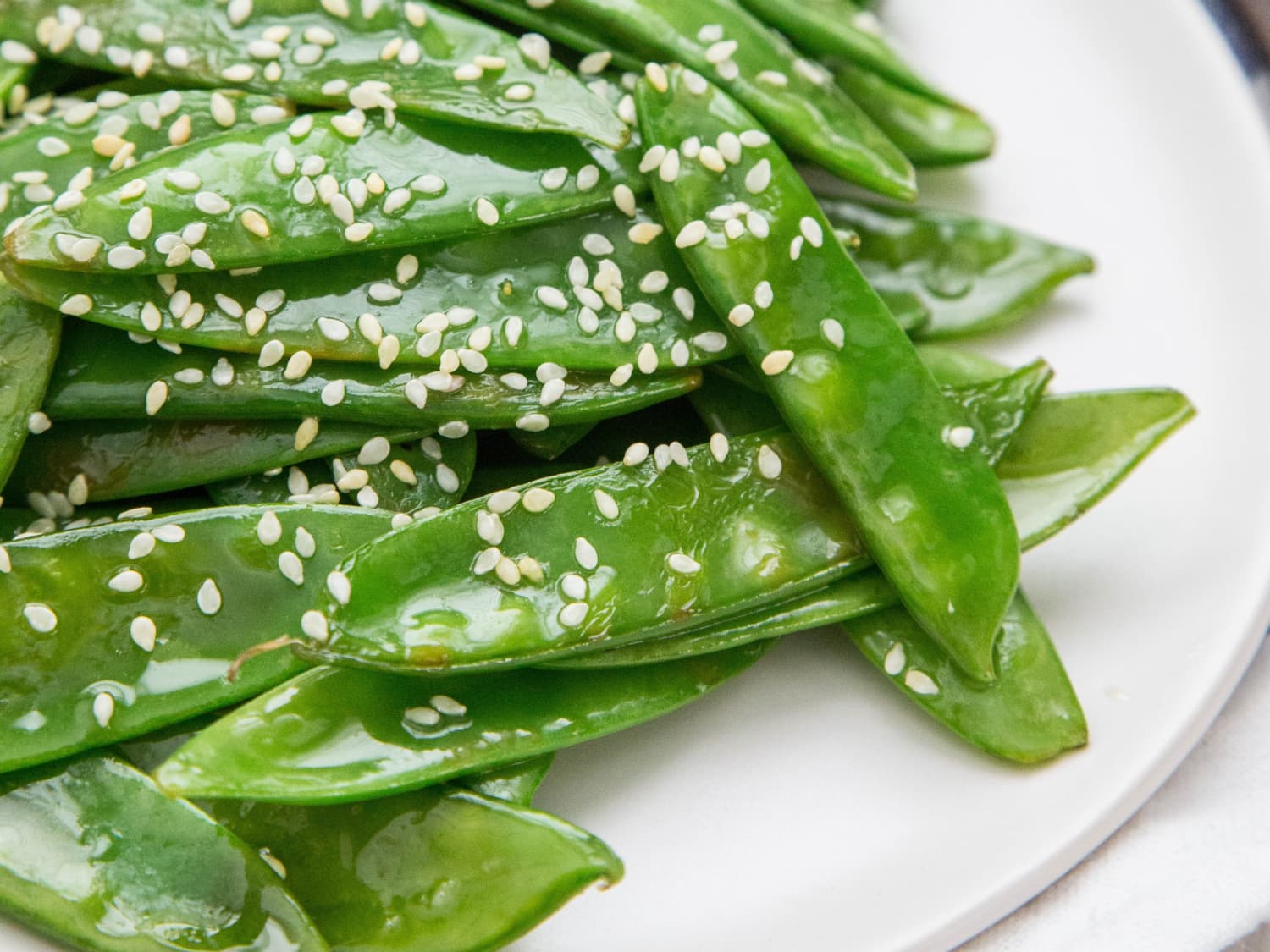 Snow Peas Recipe Snow Peas With Creamy White Wine And Parmesan