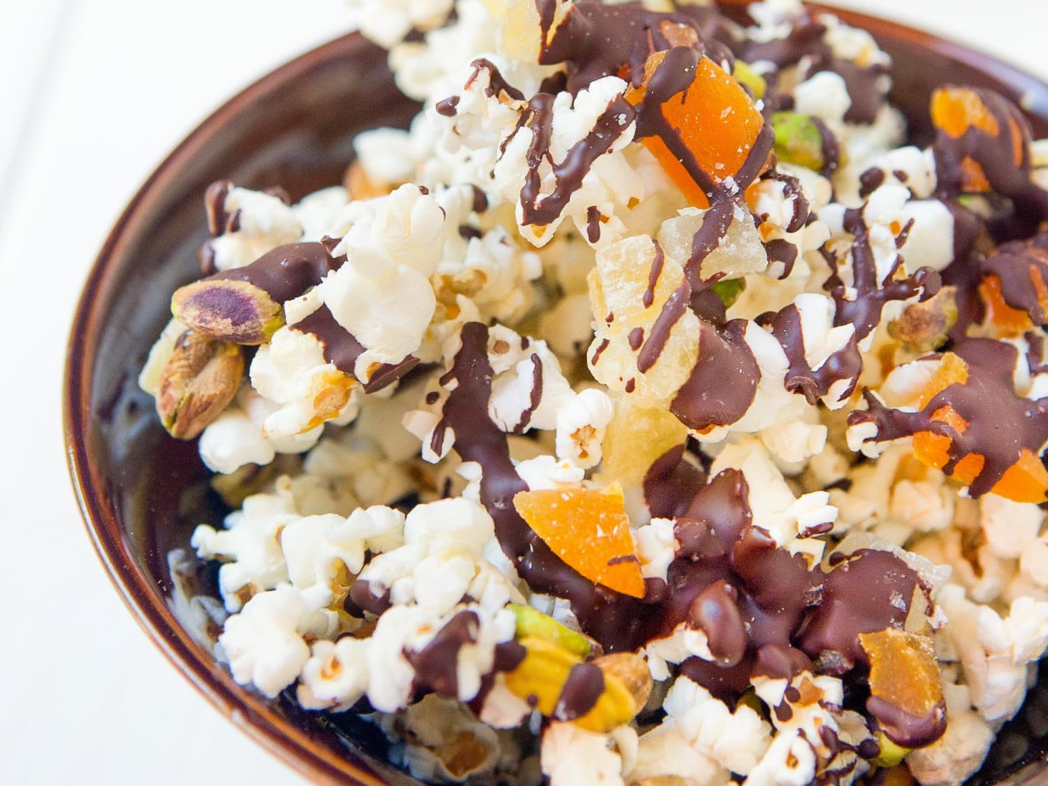 Chocolate Popcorn Snack Mix