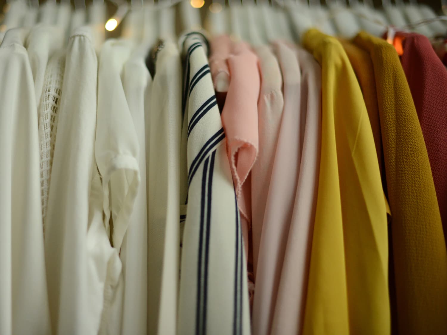 color coded closet organization