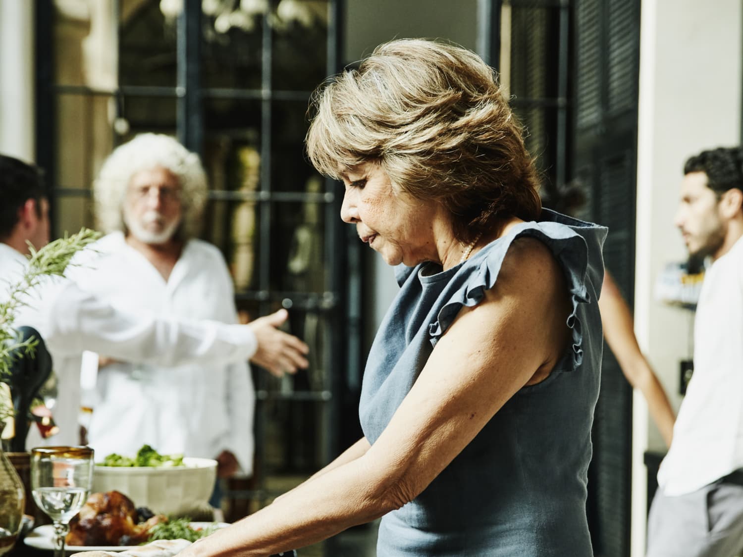 hispanic mom cleaning