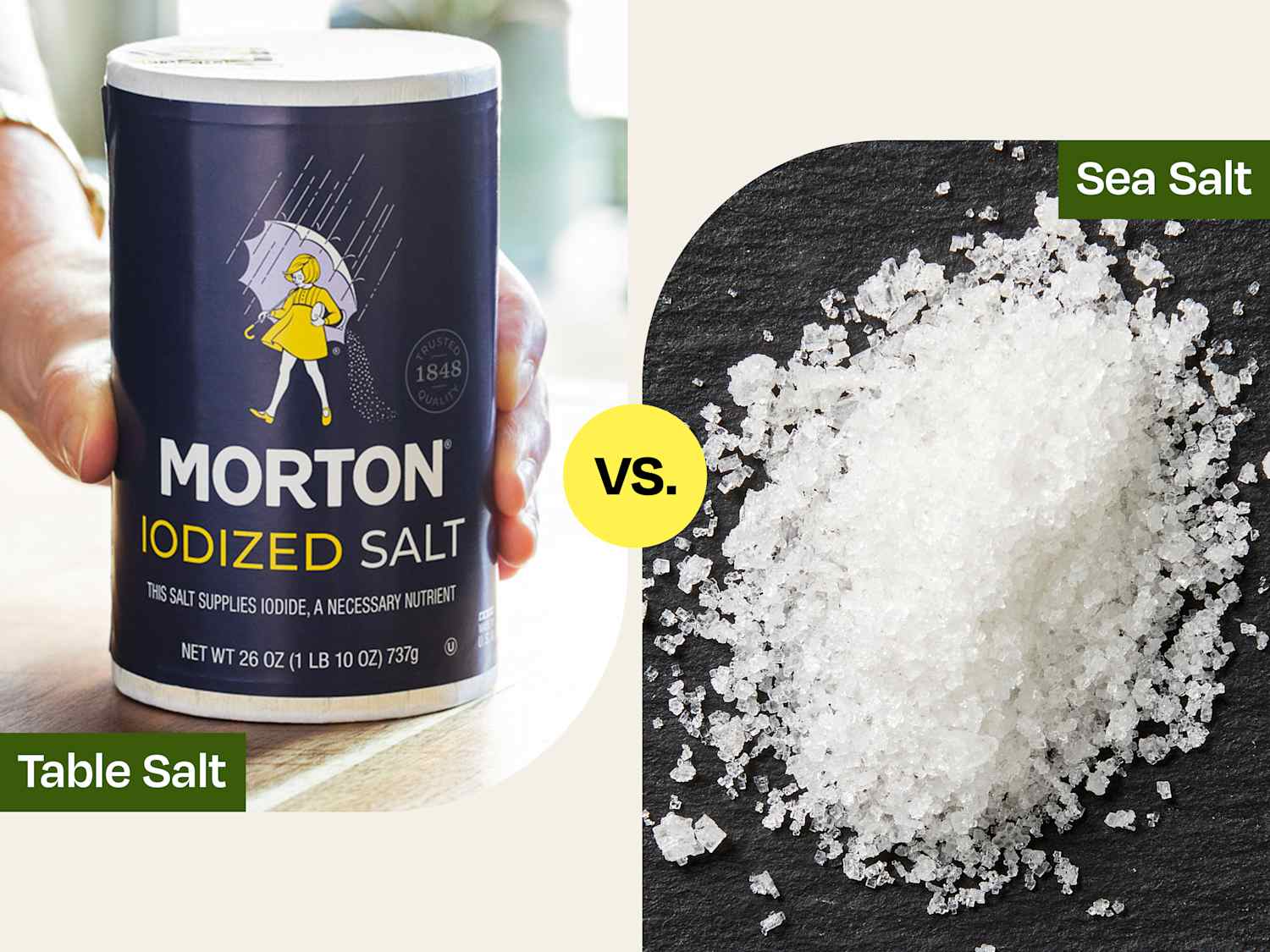 sea salt table salt difference