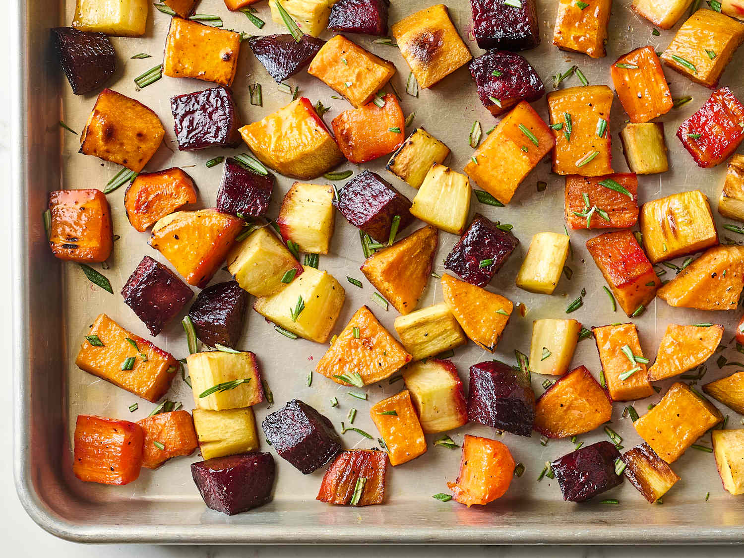 roasted mixed root vegetables