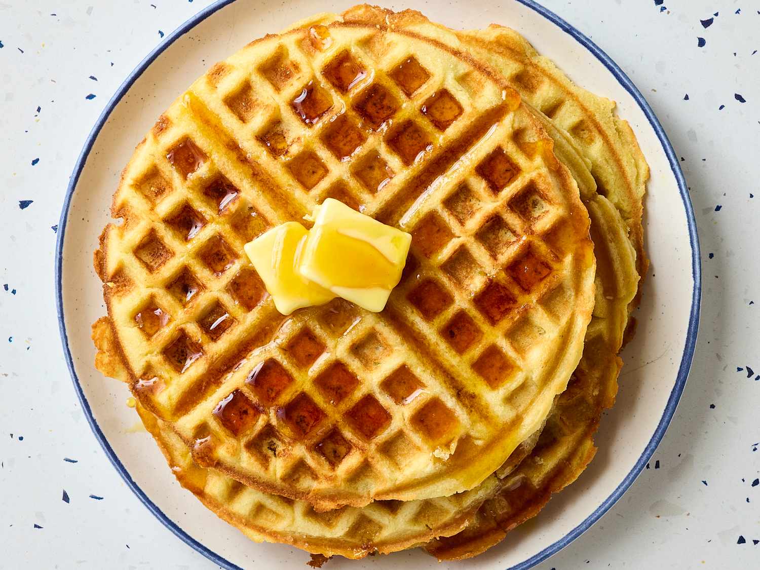 yellow waffle