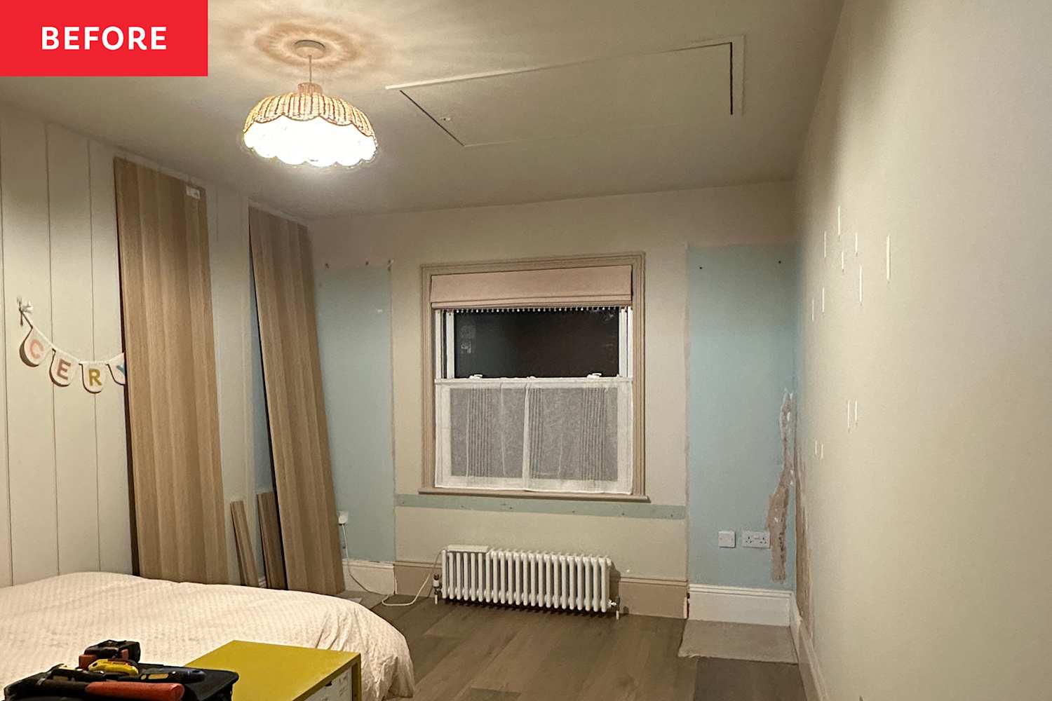 This Boring Bedroom Wall Transforms with an IKEA Hack and the Coolest ...