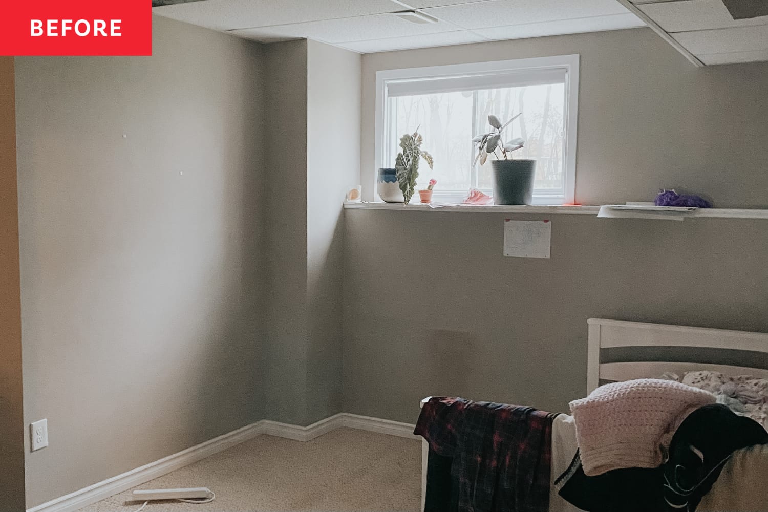 Before and After: A Boring Basement Bedroom Becomes a Tween-age Dream ...