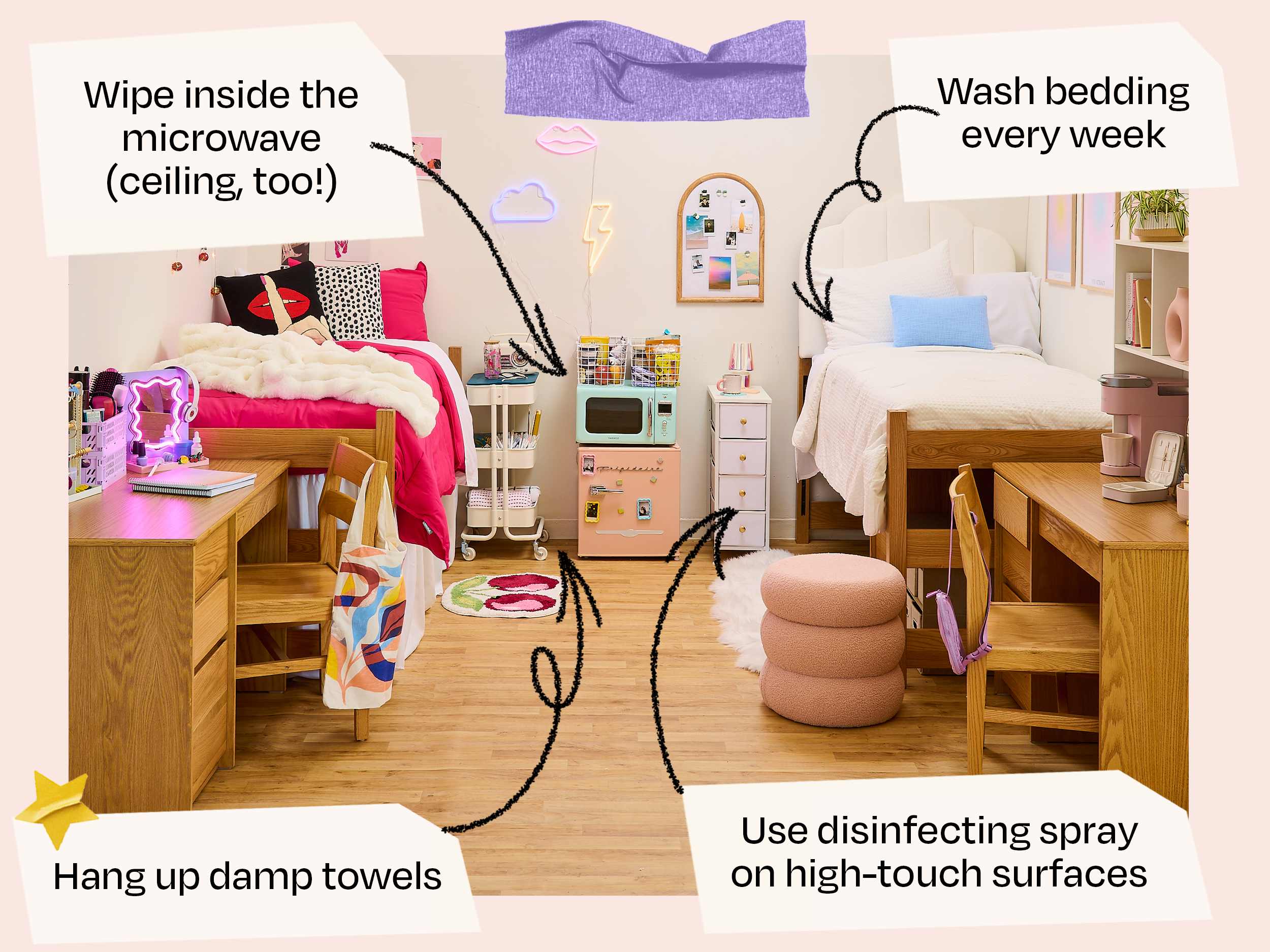 How to Clean and Organize Your Dorm Room for a Total Reset | Dorm Therapy