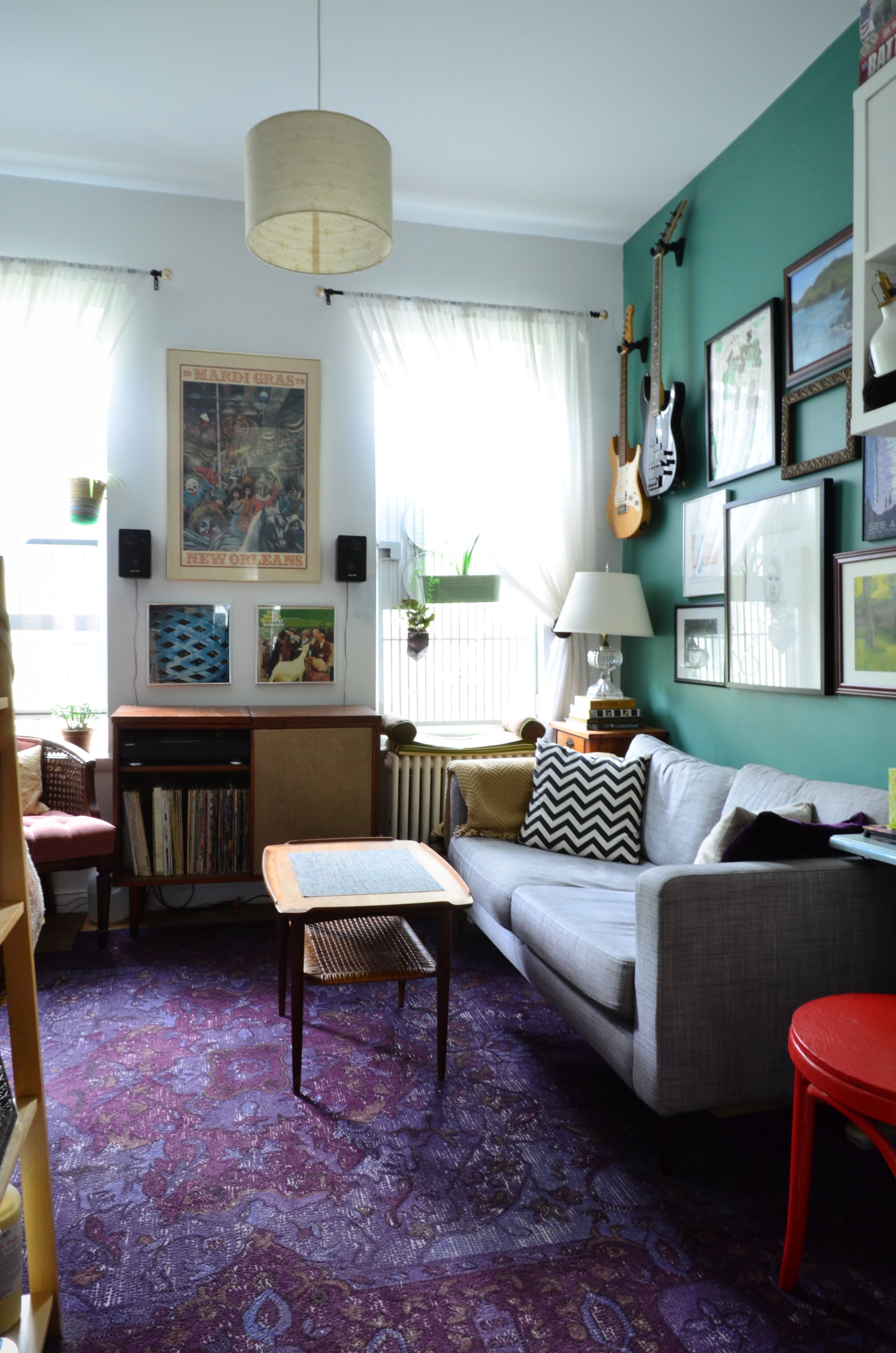 House Tour: A Comfy, Colorful Mix in 330 Square Feet | Apartment Therapy