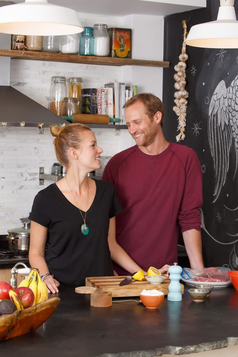 Recipe: Flank Steak with Yogurt-Horseradish Sauce and Blue Cheese Sauce ...