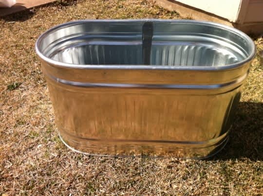 How To Build A Raised Bed in a Metal Trough | Apartment Therapy