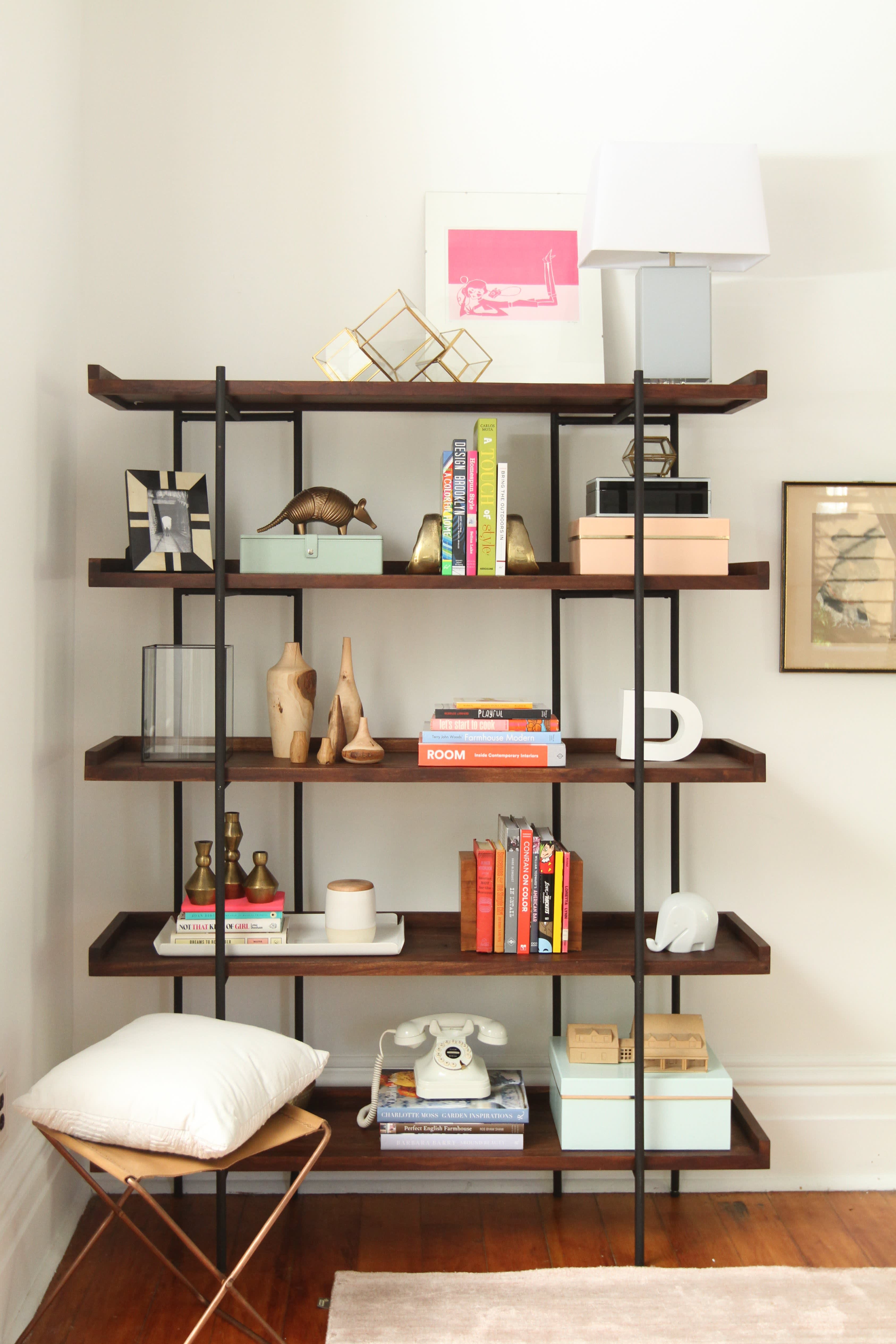 Crate and barrel shelves store