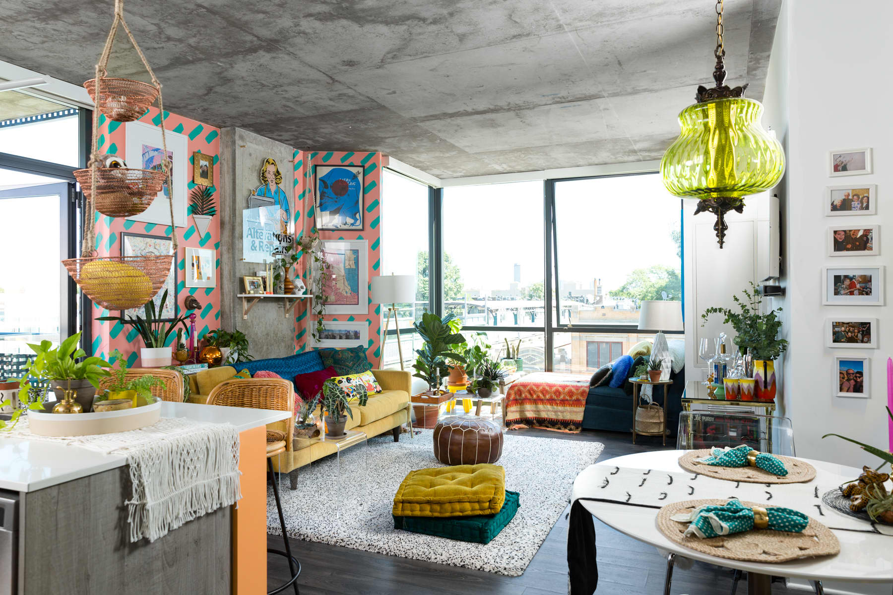 Colorful and Patterned Chicago Loft Tour Photos | Apartment Therapy