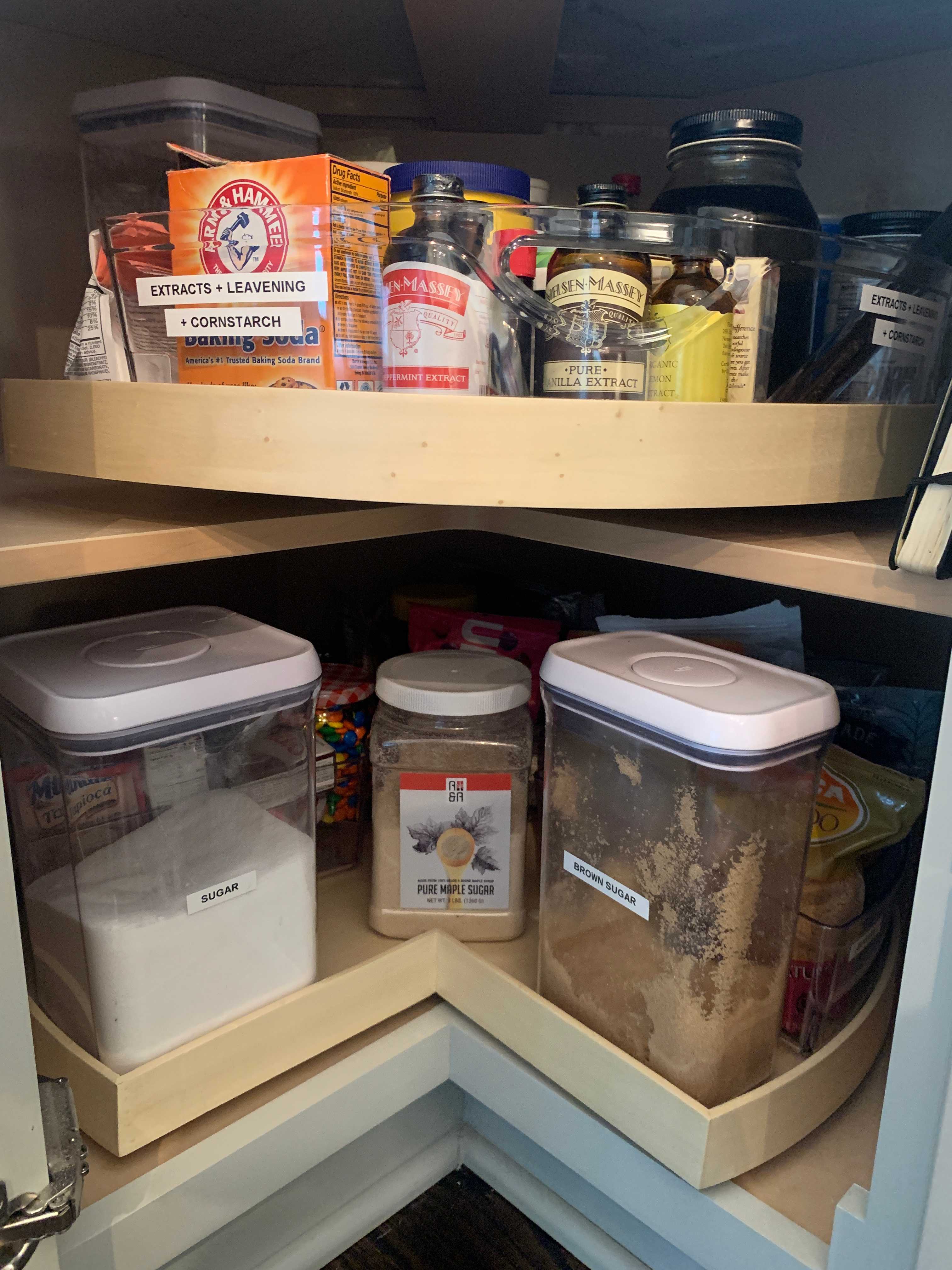 Organizing Corner Kitchen Cabinets