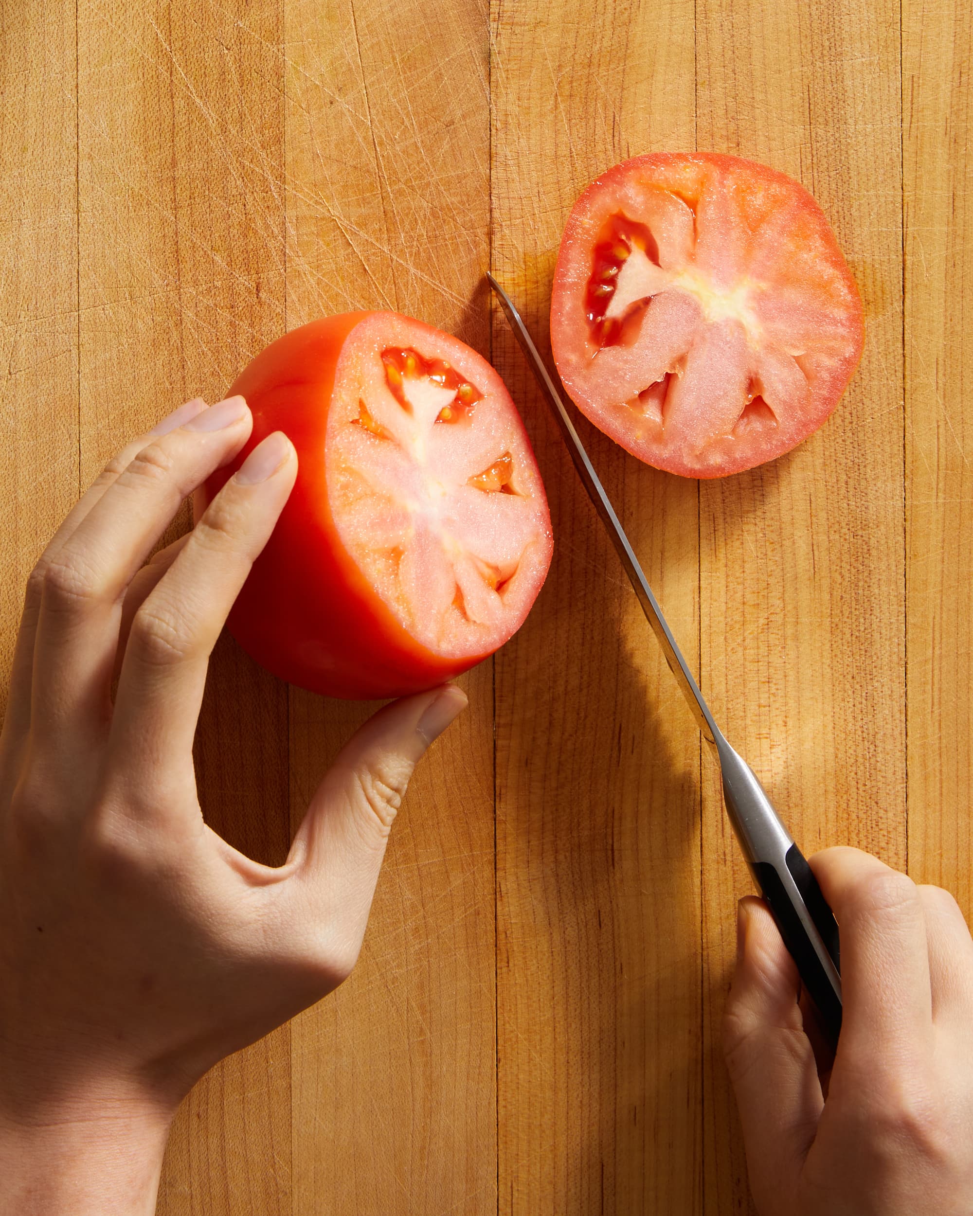 How To Slice a Bunch of Cherry Tomatoes at Once | The Kitchn