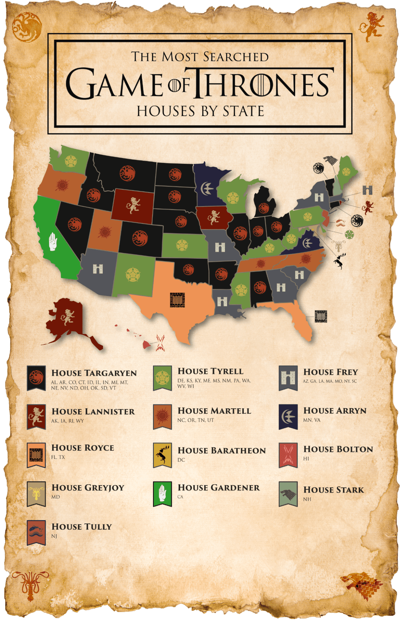 Game Of Thrones Houses List House Baratheon Sigil Game Of Thrones